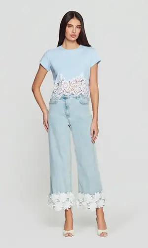 Generation Love Paige Rib Lace Combo Top
