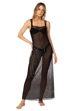 KIBYS Ancestral Lines Gio Sheer Palm Beach Dress