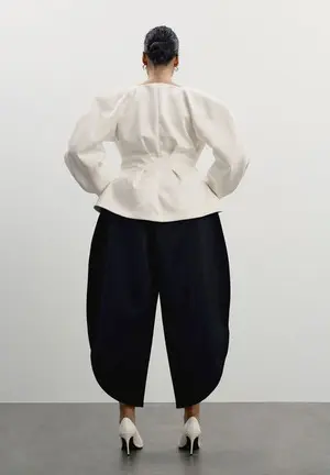 11 HONORE Crescent Moon Duchess Satin Jacket