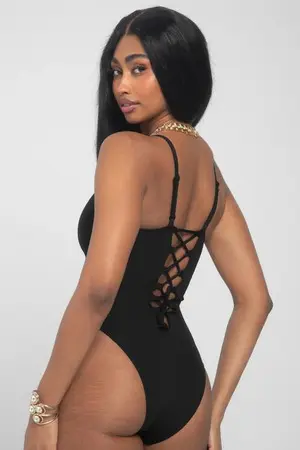 TA3 Mega Sculpting Plunge Brazilian Cut One-piece Swimsuit