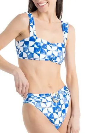 Kenny Flowers The Greece Gold Ring Banded Bikini Bottom
