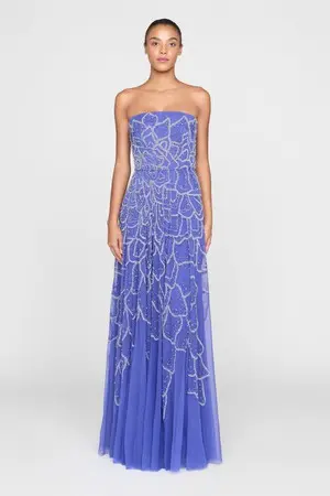 Theia Ombre Beaded Gown