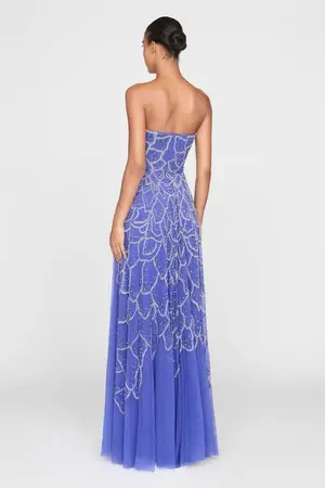 Theia Ombre Beaded Gown
