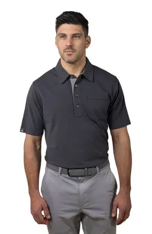 ASHWORTH GOLF Uppers Polo - Asphalt