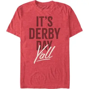 LOST GODS Run For The Roses Day Short Sleeve Graphic T-shirt - Red Heather
