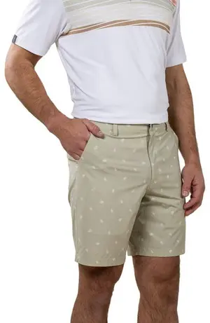 ASHWORTH GOLF Oslo Printed Short - Moss