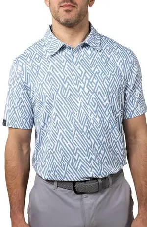 ASHWORTH GOLF Abstract Geo Polo