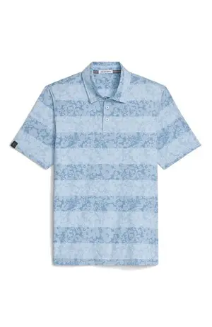 ASHWORTH GOLF Floral Rugby Polo