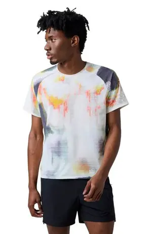 BACKCOUNTRY Wasatch Adventure Run Performance T-shirt - Multi Glitch Print