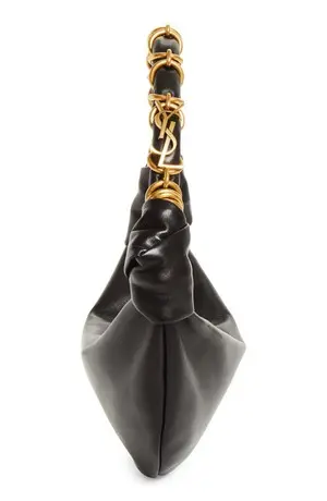 Saint Laurent Mini Amalia Hobo Bag - Noir