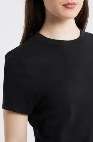 Rip Curl Classic Fitted Stretch Cotton T-shirt - Black
