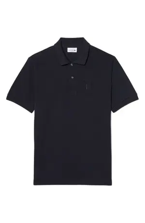 Lacoste Cotton Piquè Polo - Blackbird