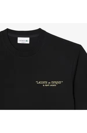 Lacoste Core Originals Embroidered Cotton Graphic T-shirt
