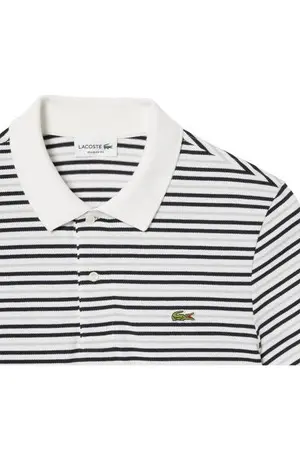 Lacoste Essentials Regular Fit Cotton Piqué Polo - Blackbird/flour