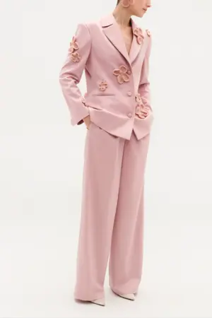 MALVA FLOREA High-waisted Loose-fitting Pants