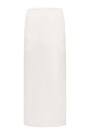 MALVA FLOREA High-waisted Column Skirt With Slit