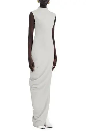 MARCELLA Bond Ruched Sleeveless Maxi Dress