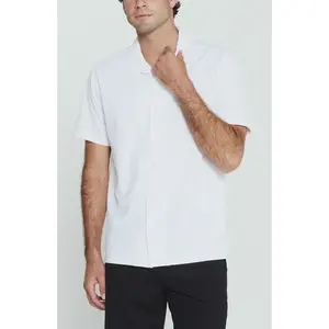 7 Diamonds Sutherland Stretch Seersucker Camp Shirt - Ivory