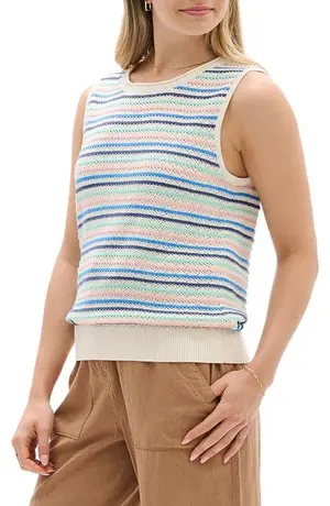 HATLEY Kate Stripe Cotton Sweater Vest