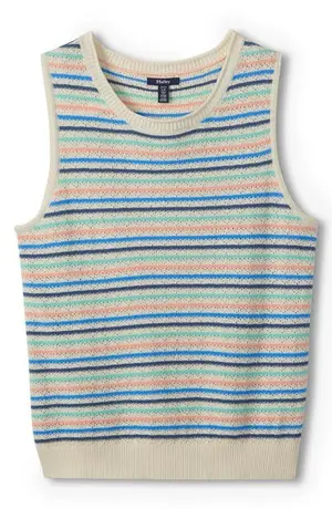 HATLEY Kate Stripe Cotton Sweater Vest