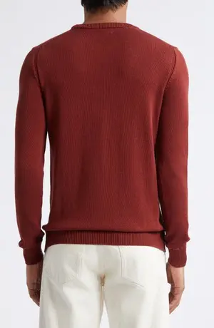 Isaia Cotton Crewneck Sweater