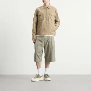 Moncler Zip Up Shirt Jacket - Tan