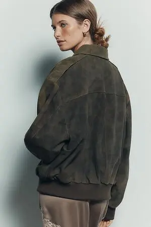 LAMARQUE Trevanna Suede Jacket - Brown