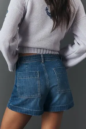 Joe's Jeans Denim Tie-waist Shorts - Medium Denim