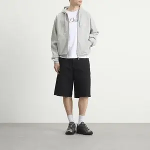 DIME Classic Logo Zip Hoodie - Heather Gray