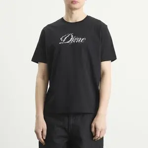 DIME Cursive Smashed T-shirt - Black