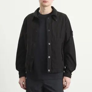 Stone Island Ghost David Light-tc Coach Jacket - Black