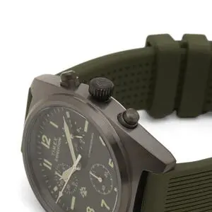 TIMEX Expedition Capstone Chrono Watch With Stainless Steel Case And Silicone Strap