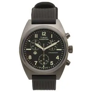 TIMEX Expedition Capstone Chronograph Watch With Stainless Steel Case And Silicone Strap - Green