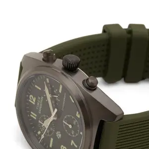 TIMEX Expedition Capstone Chronograph Watch With Stainless Steel Case And Silicone Strap