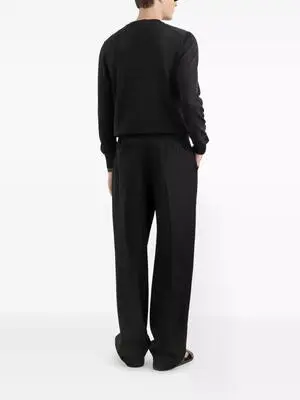 Dolce & Gabbana Logo-appliqué Sweater - Black