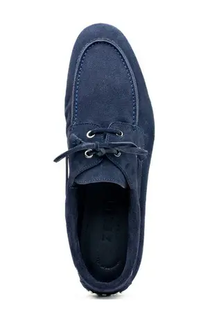 ZELLI ITALIA Venice Suede Boat Shoe - Navy