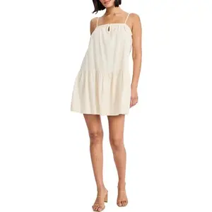 THE GOOD JOURNEY Keyhole Sleeveless Mini Dress - Birch