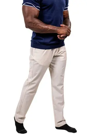 MACEOO Marthyr Tapered Leg Drawstring Pants - White