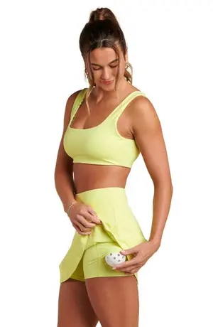 La Blanca Checkpoint Reversible Sports Bra - Lime