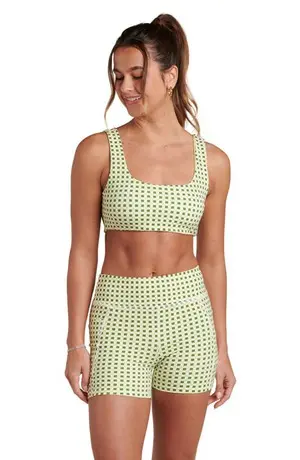 La Blanca Checkpoint Reversible Sports Bra - Lime