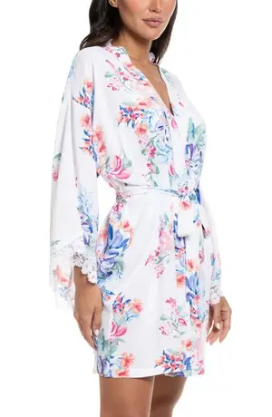IN BLOOM BY JONQUIL Carter Lace Trim Satin Wrap