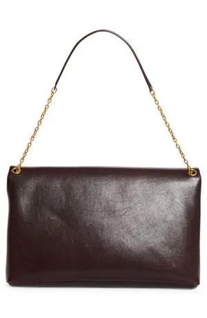 Saint Laurent Xxl Cassandre Envelope Shoulder Bag - Rouge Cabernet