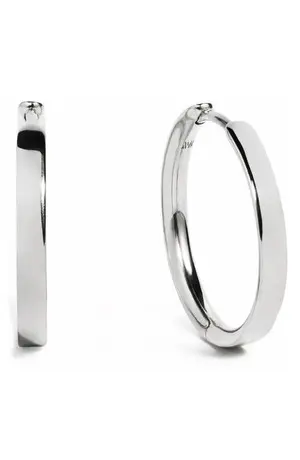 Monica Vinader Essential Small Hoop Earrings - Sterling Silver