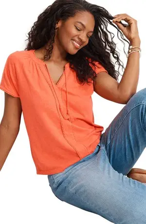 Tommy Bahama Pompom Trim T-shirt
