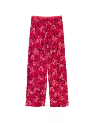 SIYU Lassus Floral-print Trousers
