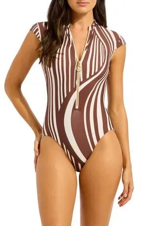 Seafolly Zip Up Swimsuits
