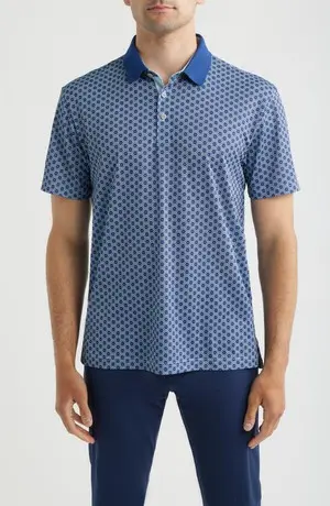 SWANNIES Cadence Performance Golf Polo - Navy