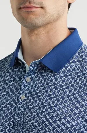 SWANNIES Cadence Performance Golf Polo - Navy