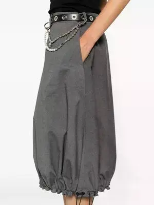 Coperni Balloon-shape Midi Skirt - Grey