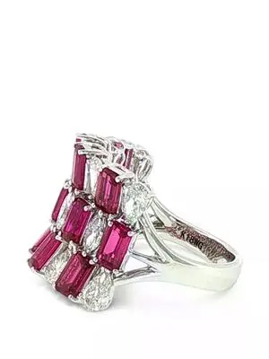 HYT JEWELRY Ruby And Diamond Ring